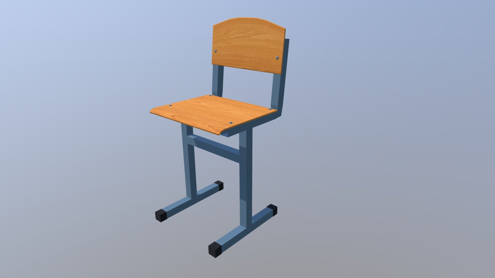 School chair - 3D model by A.K.I. 0410 (@A.K.I._0410) [cf53ab5] - Sketchfab