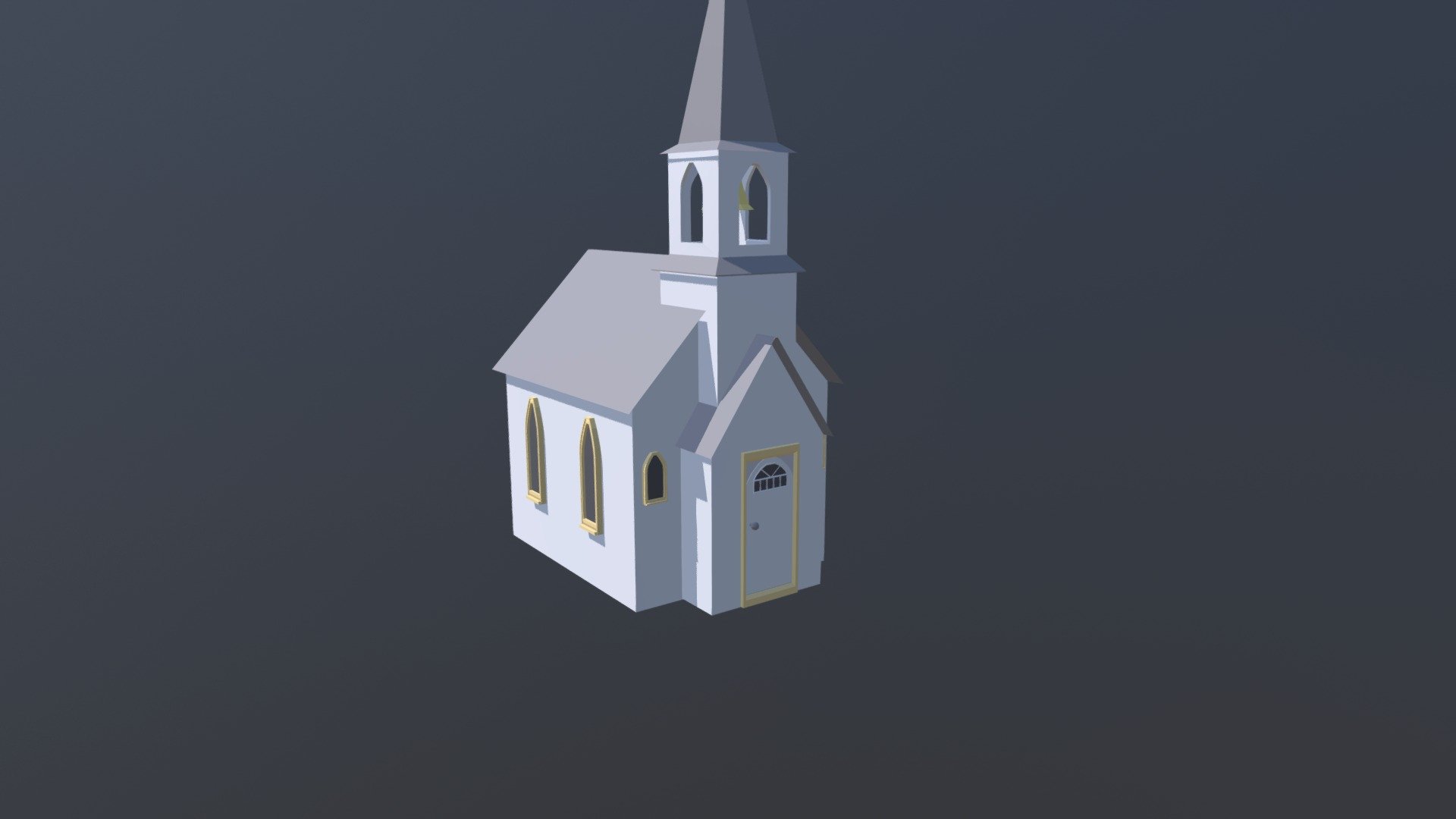 Low poly church - 3D model by Ela Dorn (@ElaDorn) [cf556af] - Sketchfab