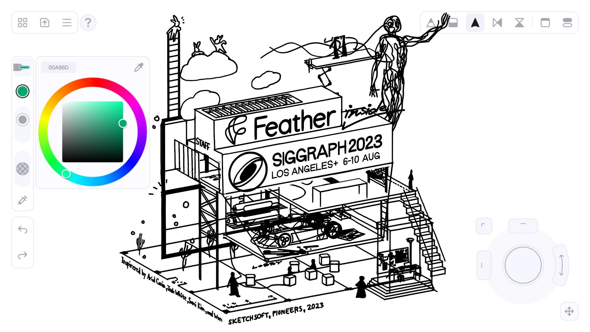 Feather × SIGGRAPH 2023 - 3D model by Feather 3D Sketchbook (@feather3d) [cf5759d] - Sketchfab
