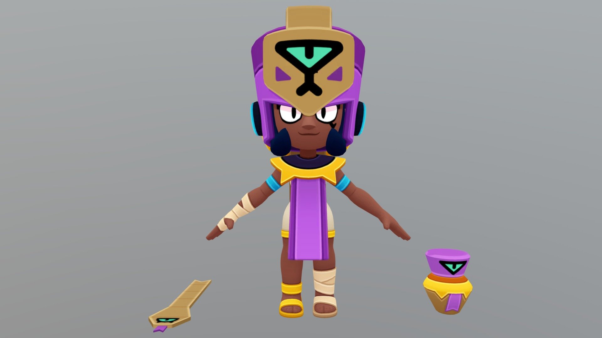 Najia Brawl Stars 3D Model - Download Free 3D model by Jogan (@Jogan123 ...