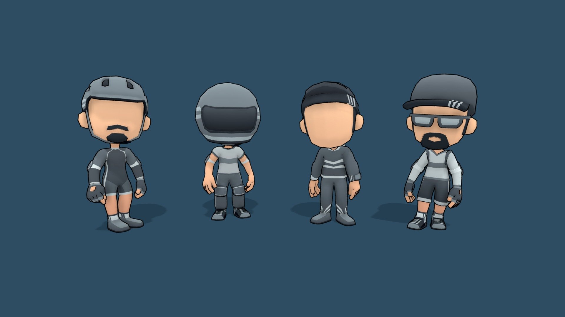 Mini Modular Character | Sports - Buy Royalty Free 3D model by ...