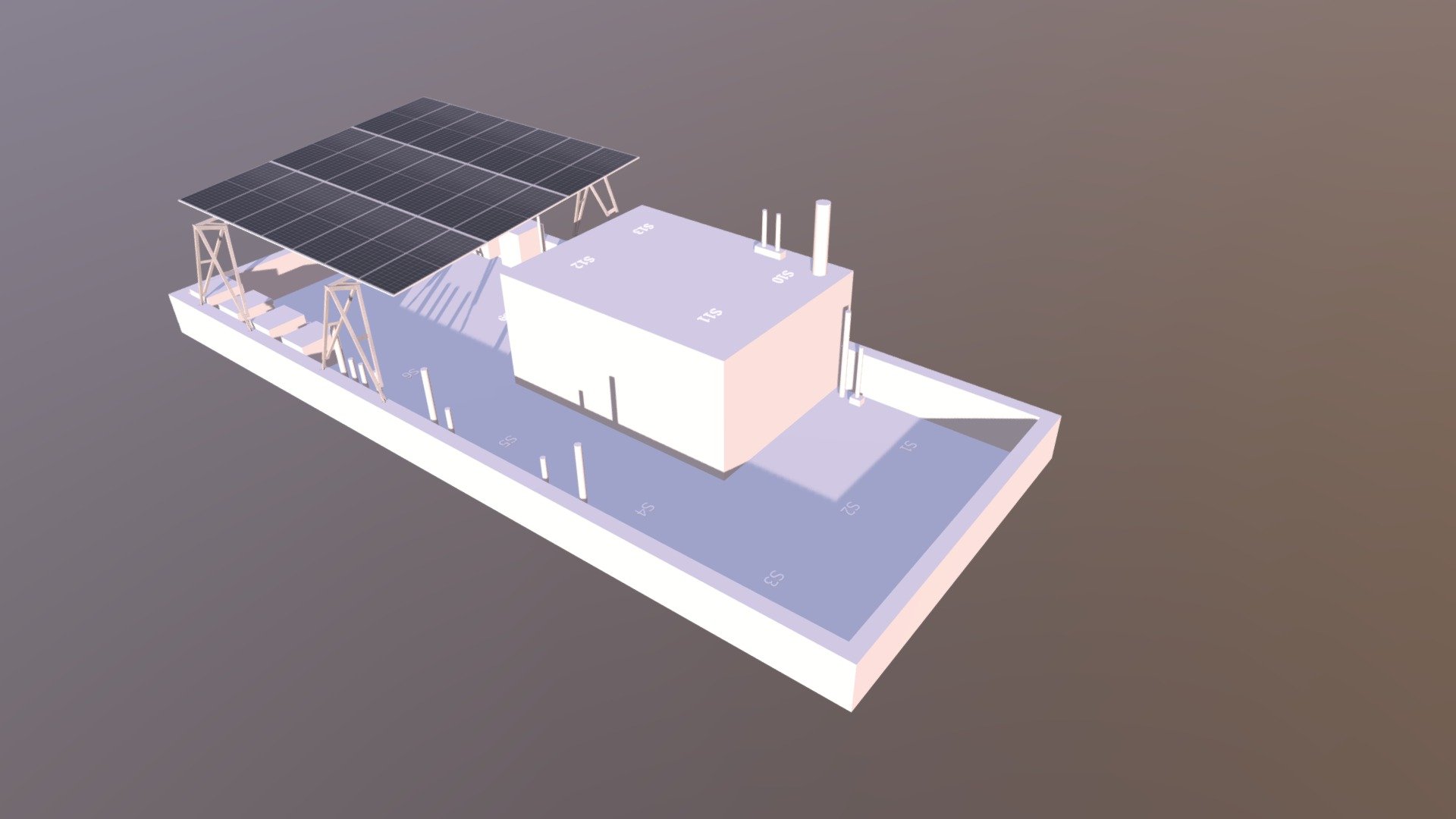 13 Melrose St 21 Mod 72 Cell Canopy - 3D model by brooklynsolarworks ...