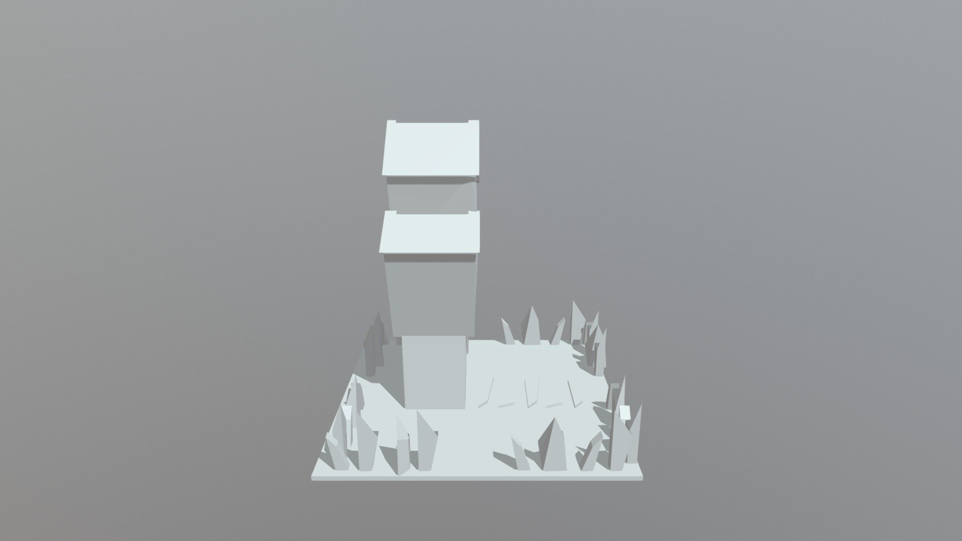 Wonky House - 3D model by alyssajsharpe [cf5d4ef] - Sketchfab