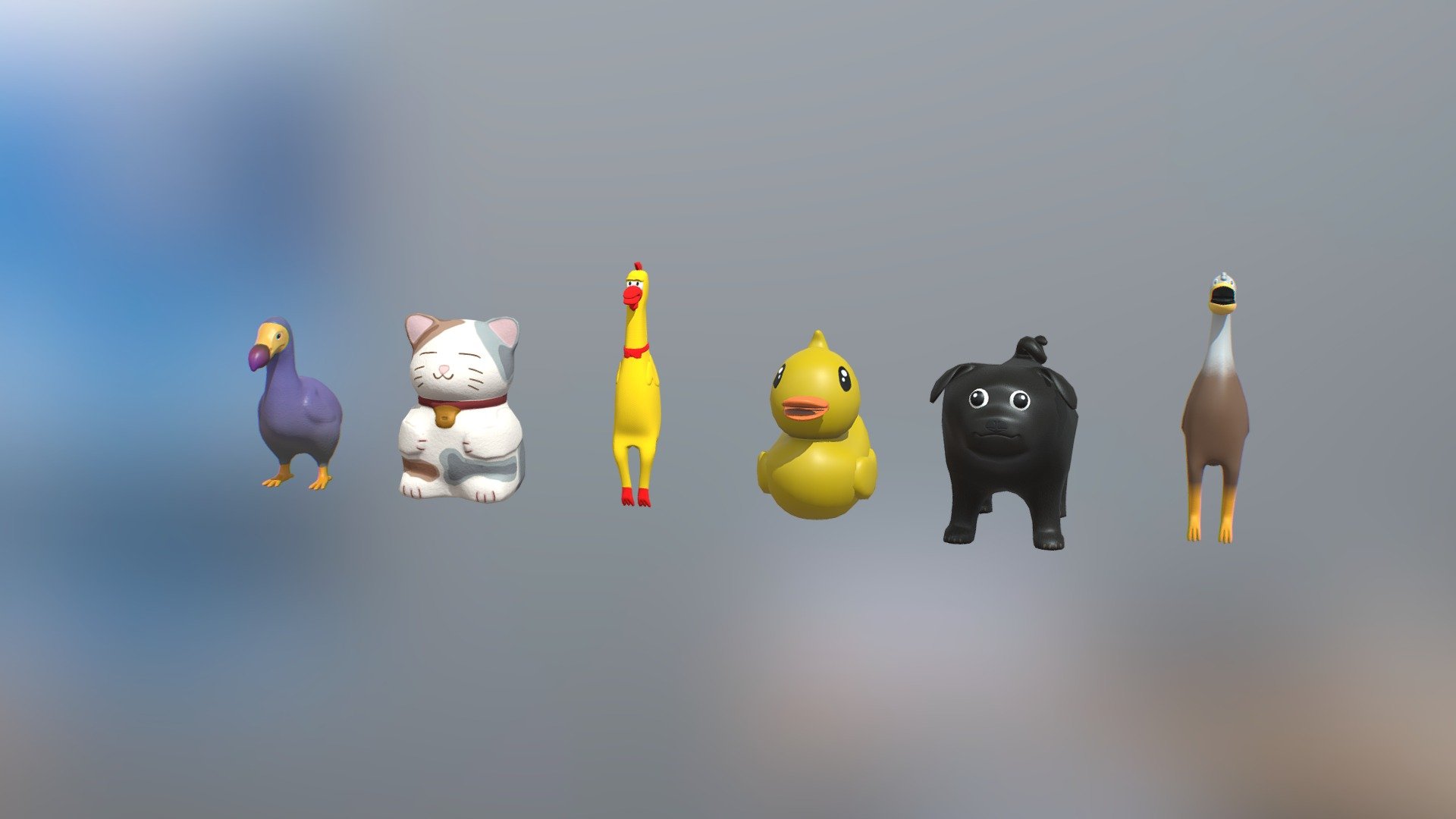 Ultimate Rubber Animal Pack - Buy Royalty Free 3D model by 3D Chop Art ...