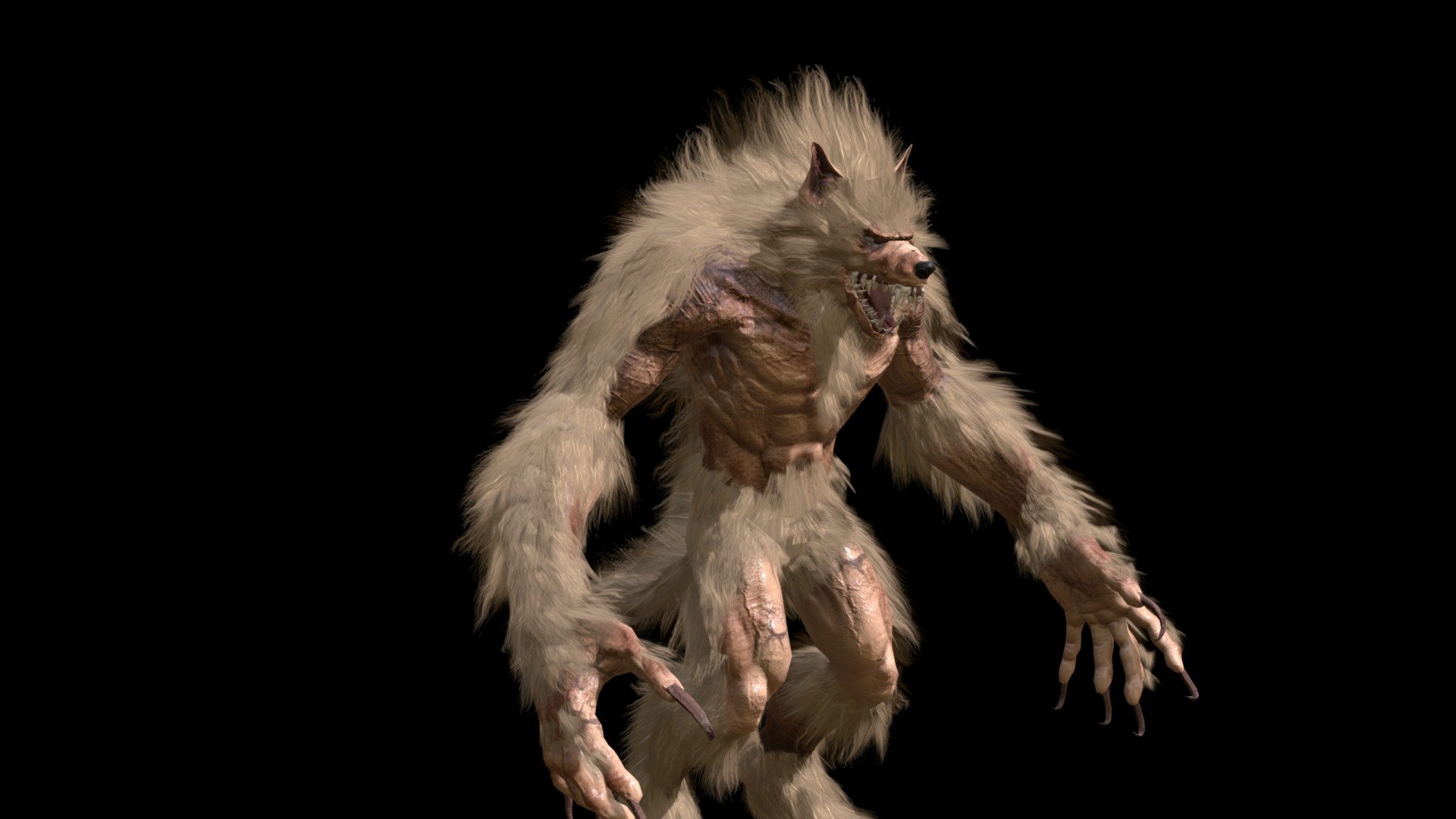 Werewolf - Buy Royalty Free 3D model by dremorn [cf6284c] - Sketchfab Store
