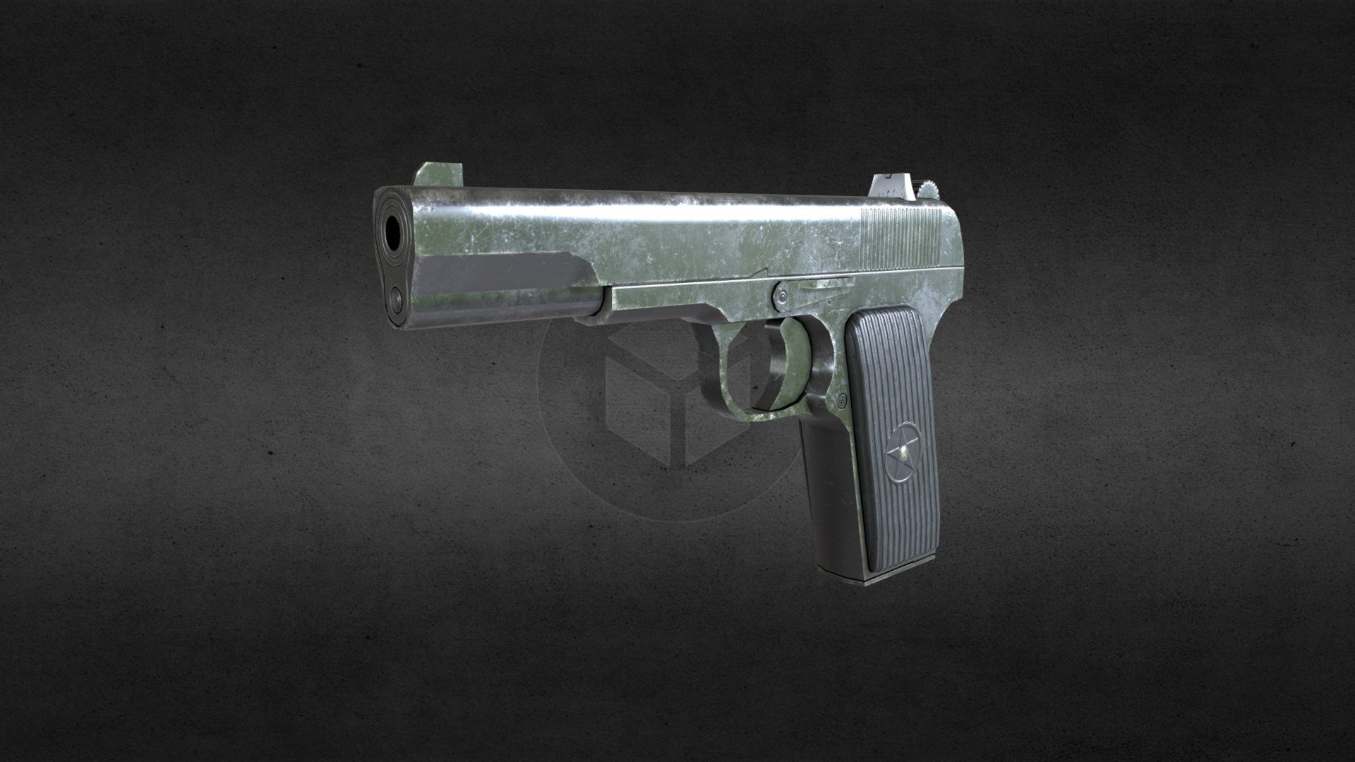TT (Pistol mod. 1933, Tula Tokarev) - Buy Royalty Free 3D model by ...