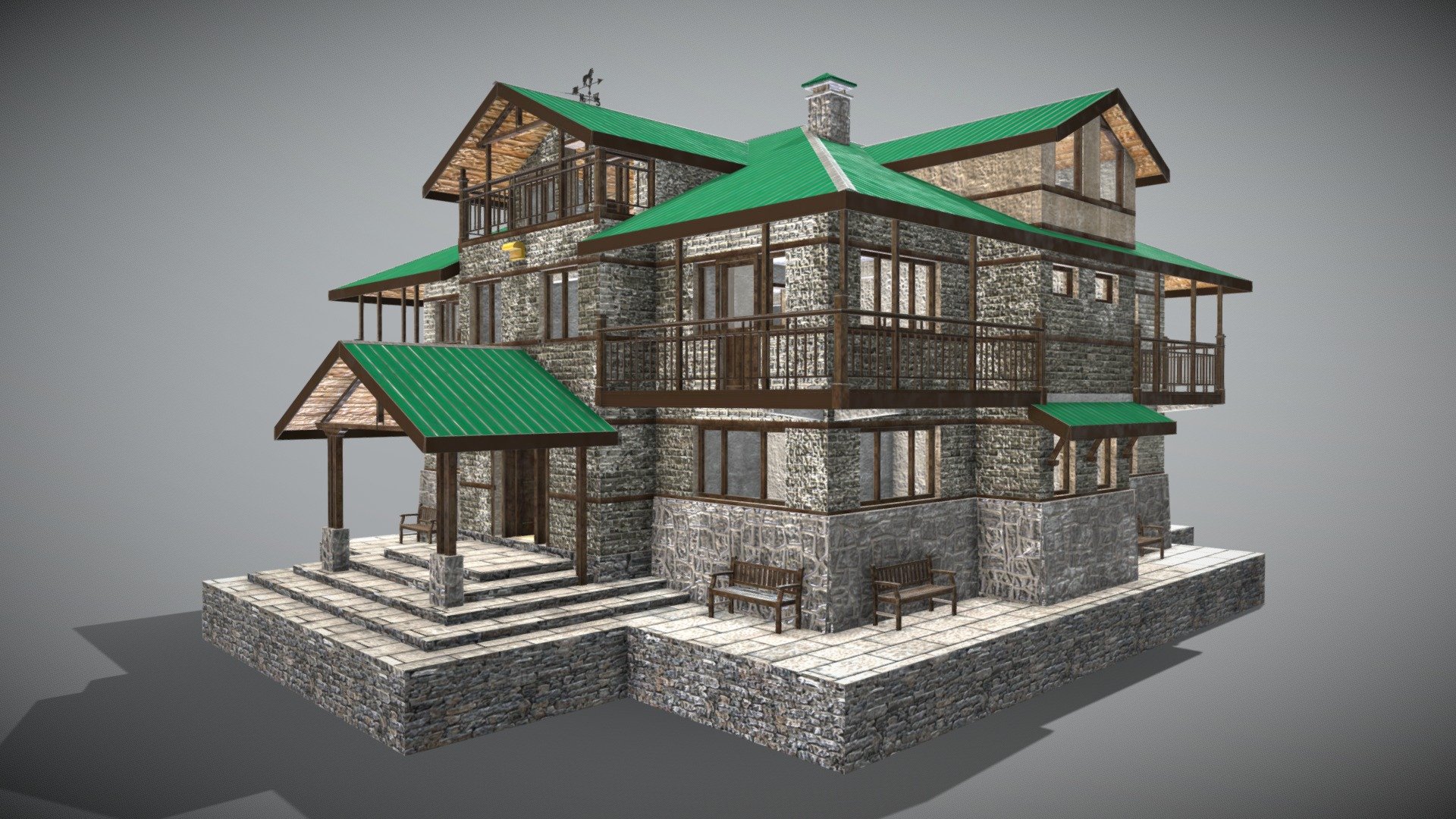 Manik House - Buy Royalty Free 3D model by Francesco Coldesina ...