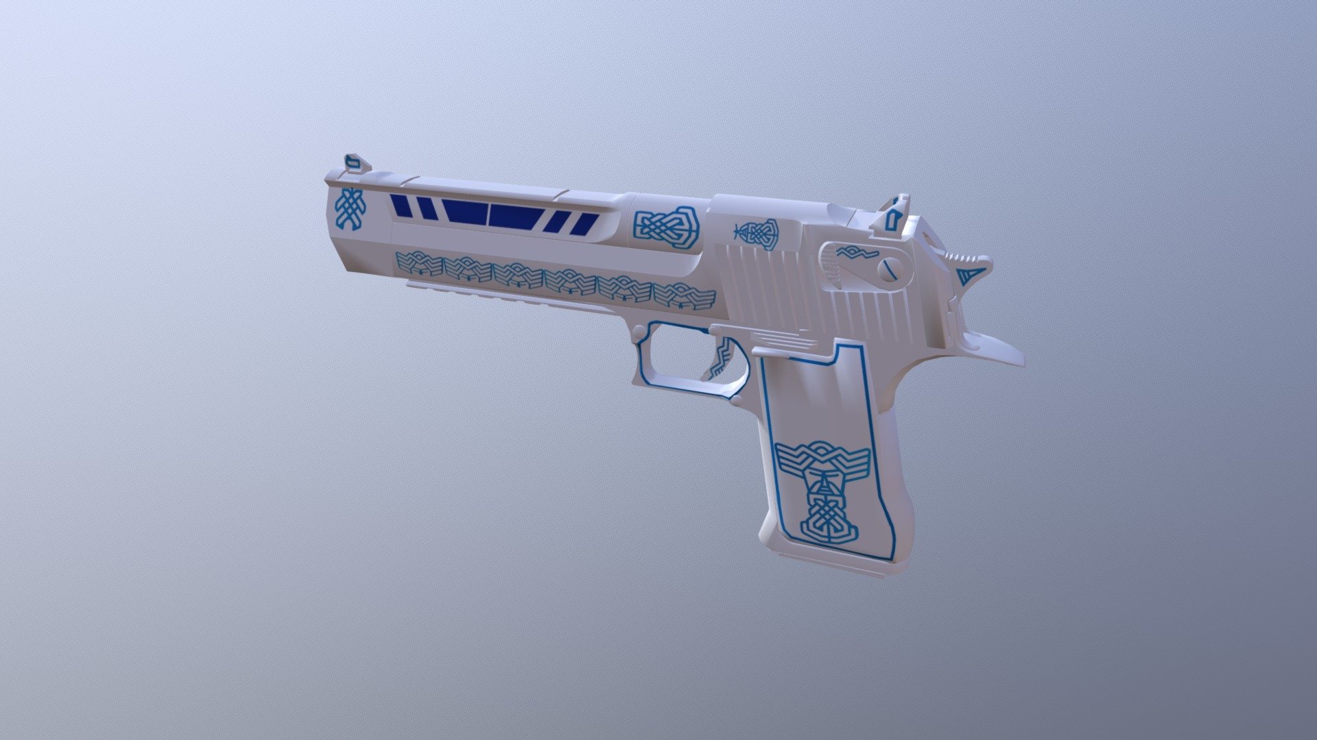 Desert Eagle | CyberSmithy - 3D model by euthanasia [cf6580f] - Sketchfab