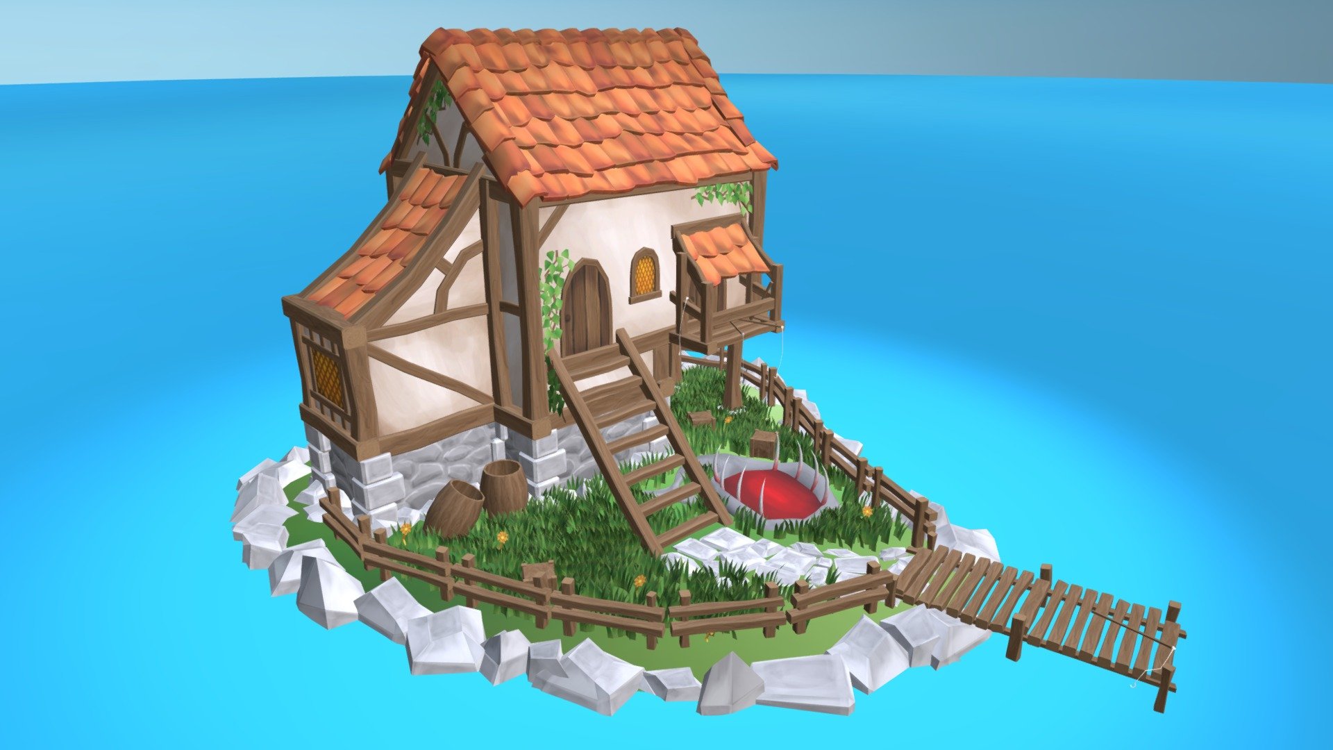 Fishing Island - Seafarer's Paradise - 3D model by KenField [cf65df5 ...