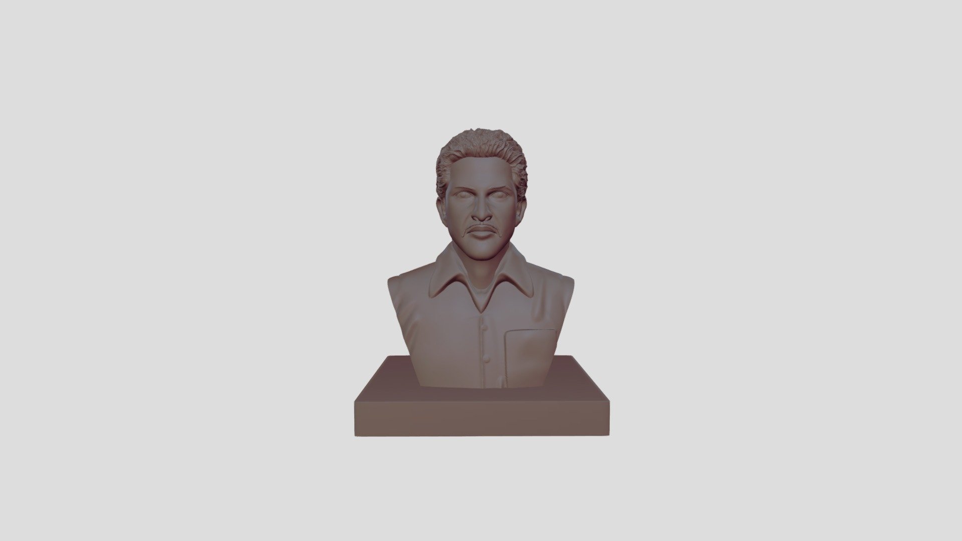 Male bust solid model - 3D model by Karan.Malhotra [cf6679c] - Sketchfab