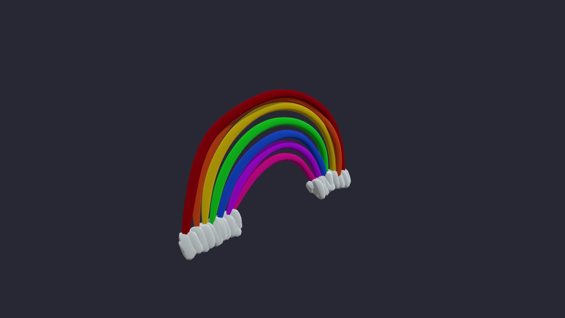 Hand-drawn rainbow - Download Free 3D model by zack1606 [cf6a321 ...