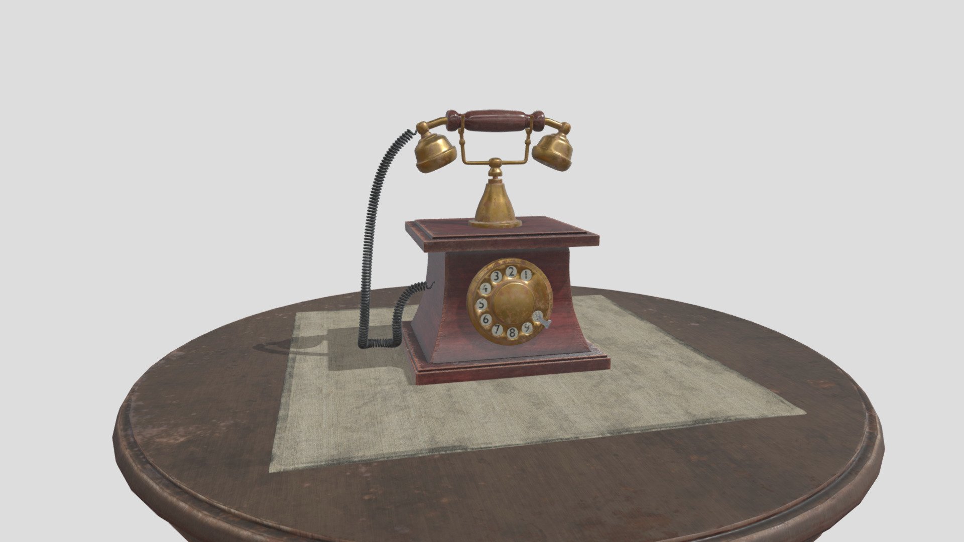 Old telephone - 3D model by blara [cf6e10c] - Sketchfab