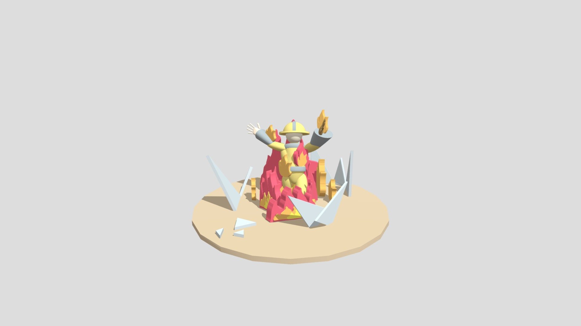 Burning Beatty - 3D model by coyli83 [cf704a1] - Sketchfab