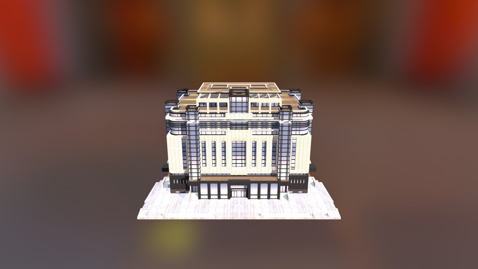 Administrative building - 3D model by status-print [cf70eda] - Sketchfab