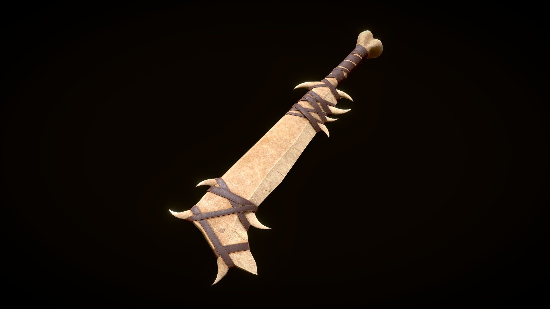 Bone Sword - 3D model by Ovesis [cf72b18] - Sketchfab