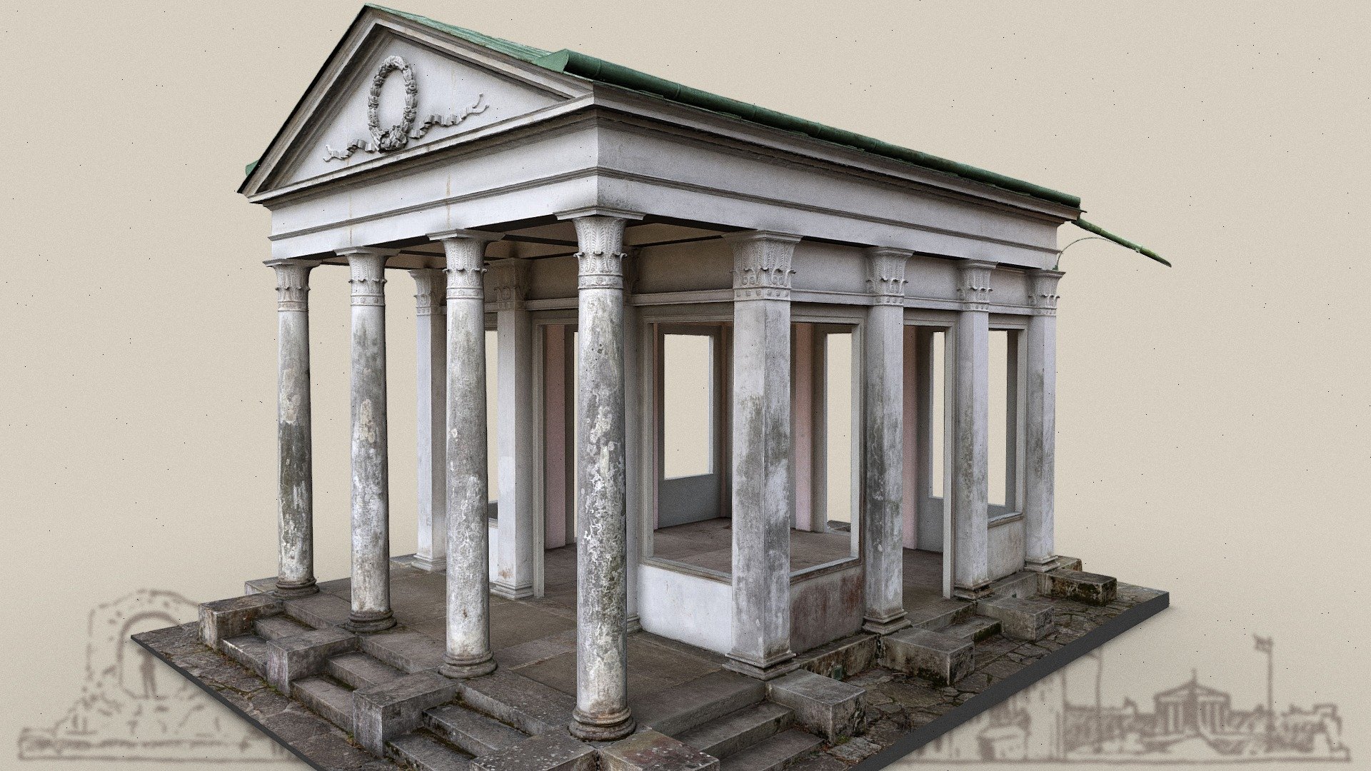 Griechischer Tempel - Download Free 3D model by noe-3d.at (@www.noe-3d.at) [cf72d0a] - Sketchfab