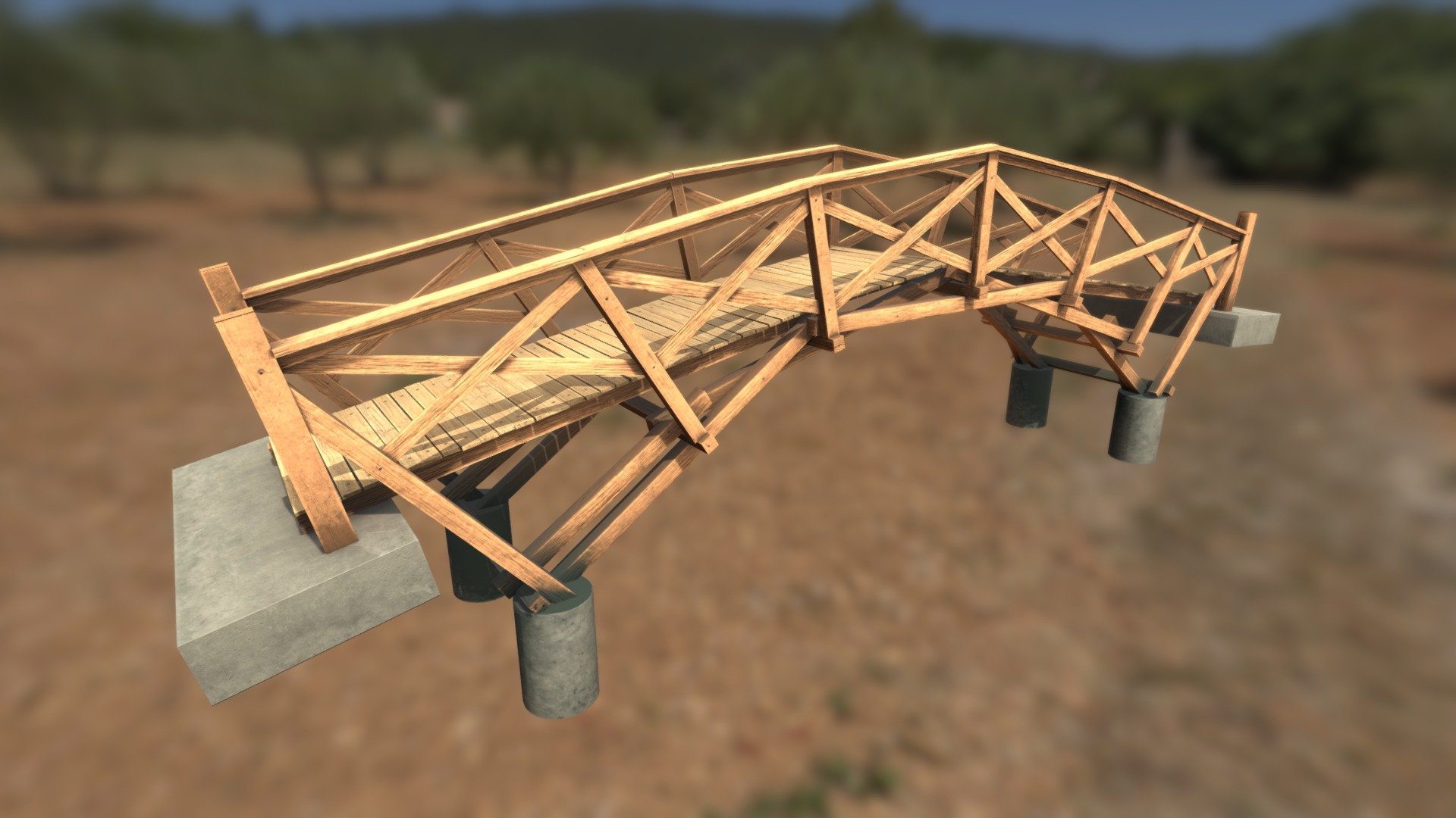 da Vinci Bridge - 3D model by mikeW (@wta) [cf732ef] - Sketchfab