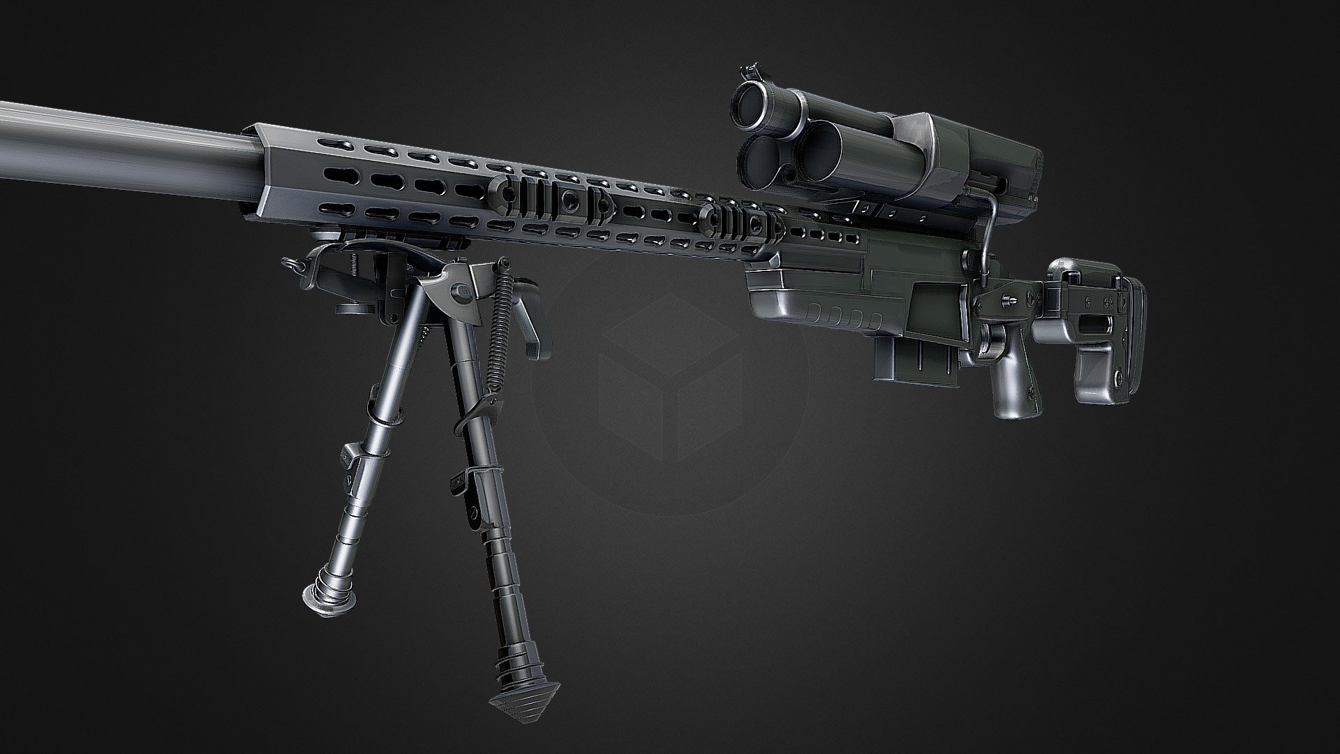 TrackingPoint XS1 Smart Rifle - 3D model by the Georgeous (@thegeorgeous) [cf744d7] - Sketchfab