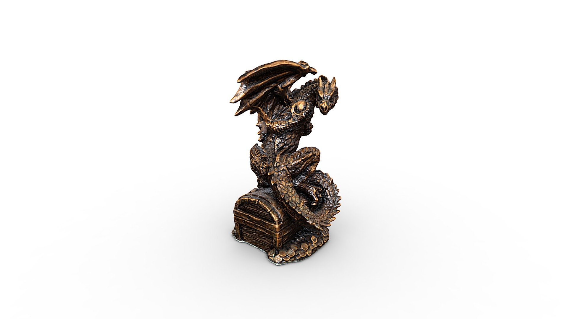 Dragon on his treasure Chest - 3D model by Luthonium - Virtual Heritage ...