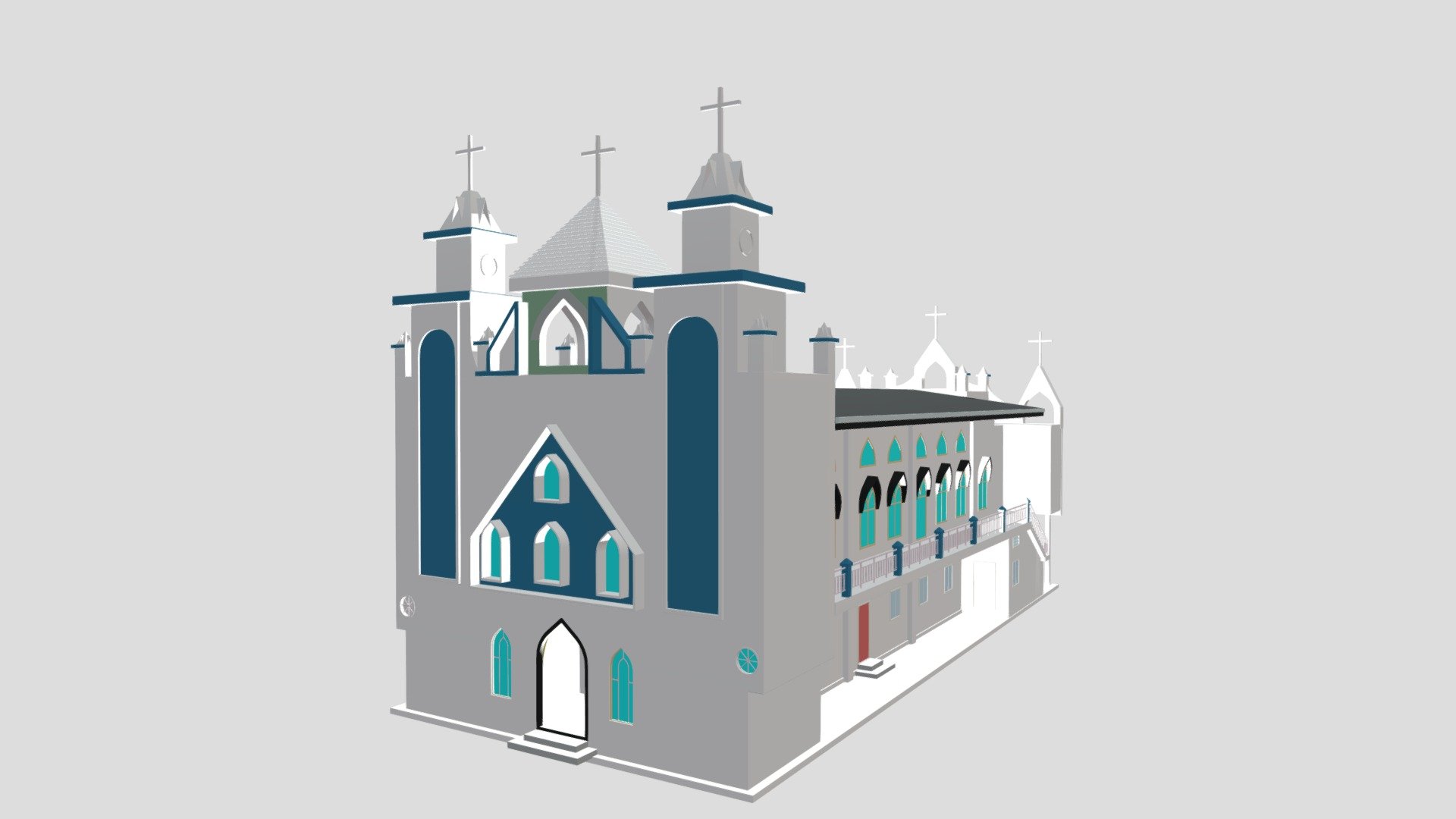 Church - 3D model by akhiltomthomas94 [cf75ba8] - Sketchfab