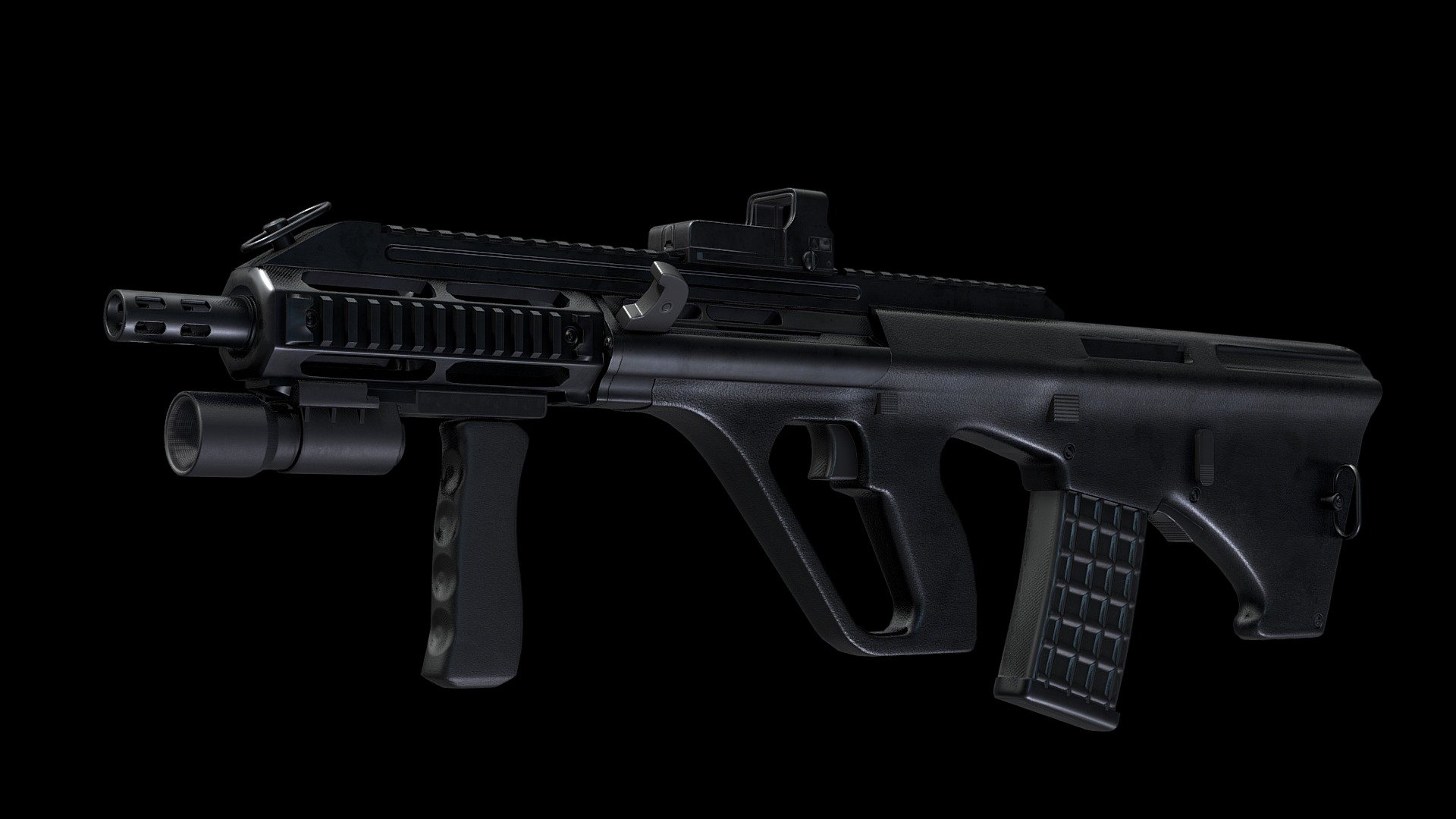 AUG A3 - Buy Royalty Free 3D model by matoteus [cf776d2] - Sketchfab Store