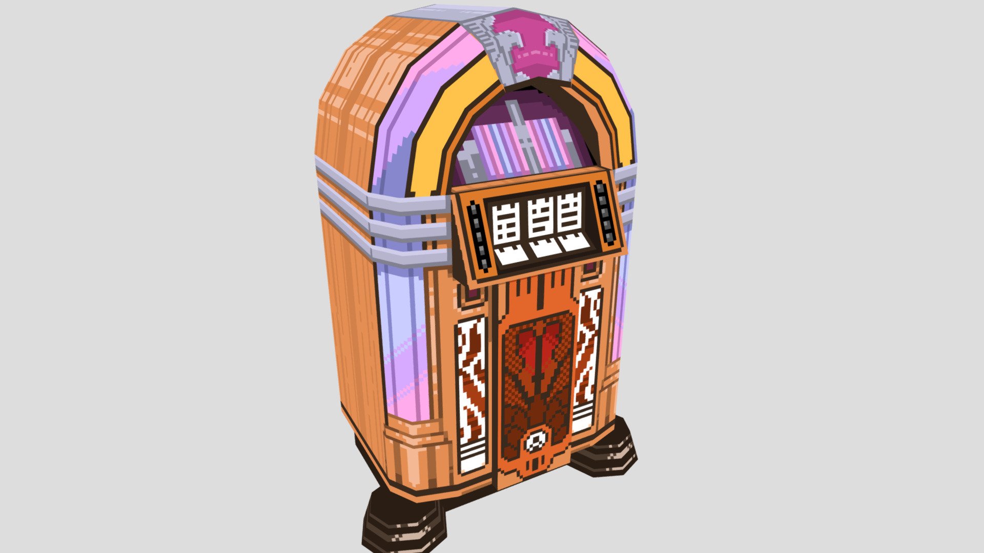 Pixel-Art Jukebox - 3D model by MaxDeaconVR [cf784db] - Sketchfab