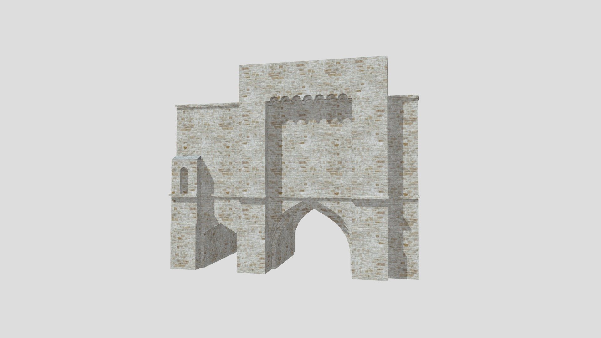 Medieval West Gate- Buster Collins - Download Free 3D model by CEDI ...