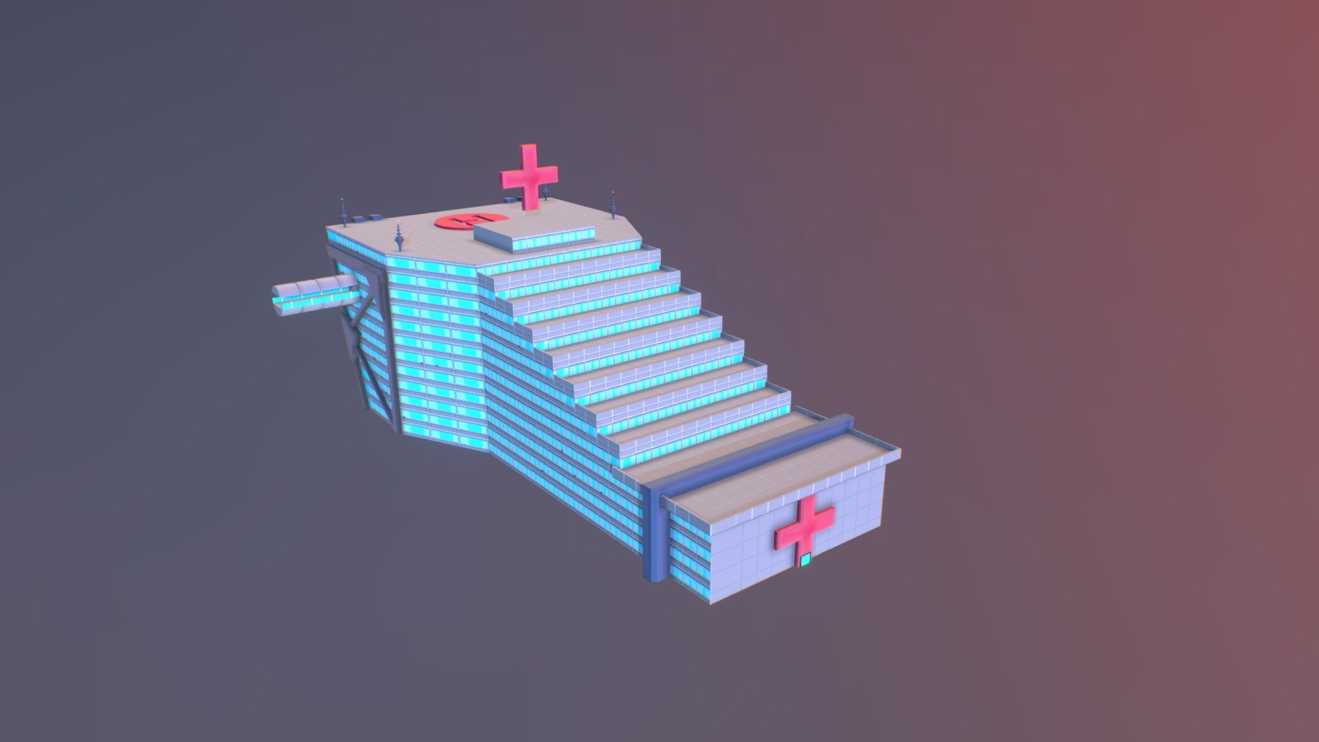 Cyberpunk Hospital - 3D model by johnnydelgado [cf78bb7] - Sketchfab