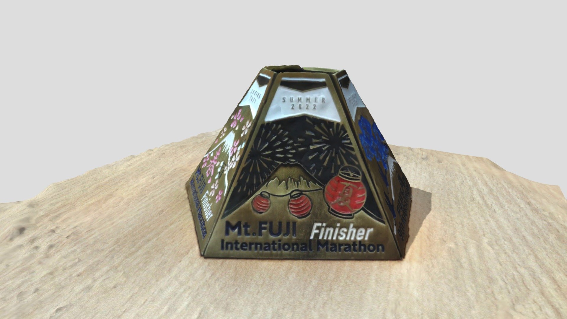 Fujisan Marathon Medal Summer - 3D model by Patrick NG (@ngkf) [cf79be4 ...