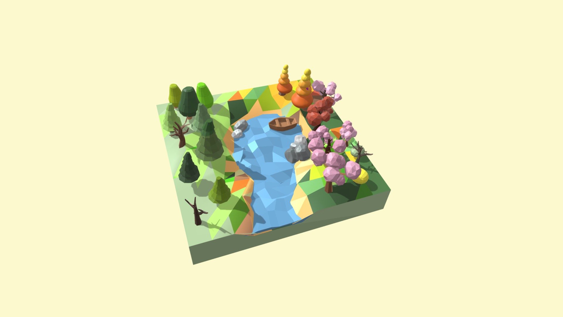 Low Poly Project 1 - 3D model by szuchinw [cf7cd87] - Sketchfab