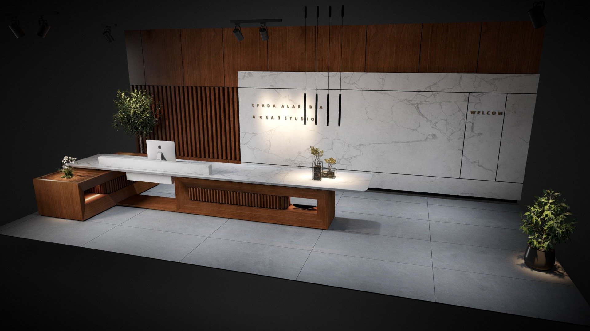 RECEPTION - 3D model by Abdulaziz Abdulmanea (@azazii88) [cf7eb3a ...