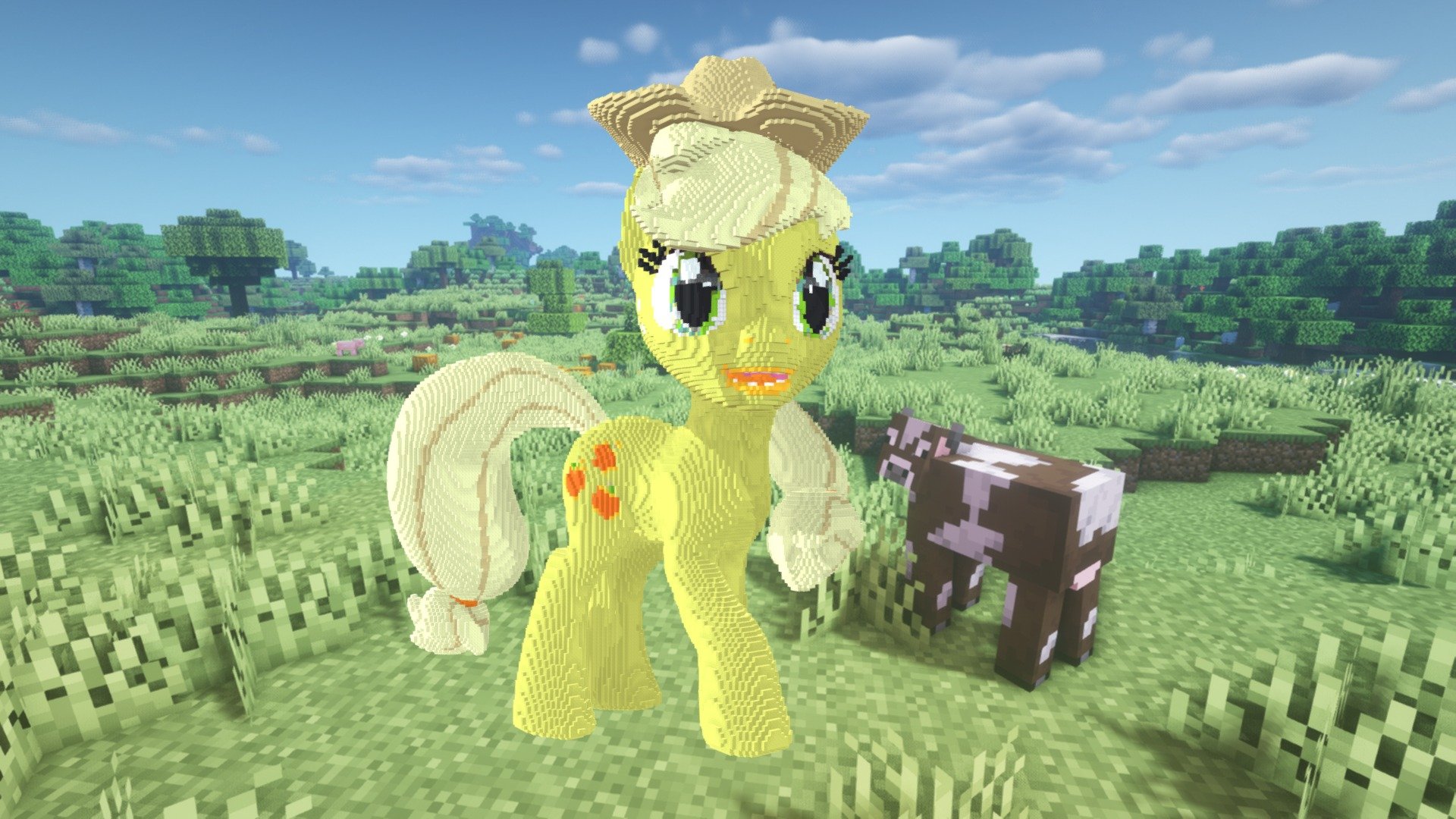 Minecraft Applejack Build Schematic - 3D model by inostupid [cf7f30d ...