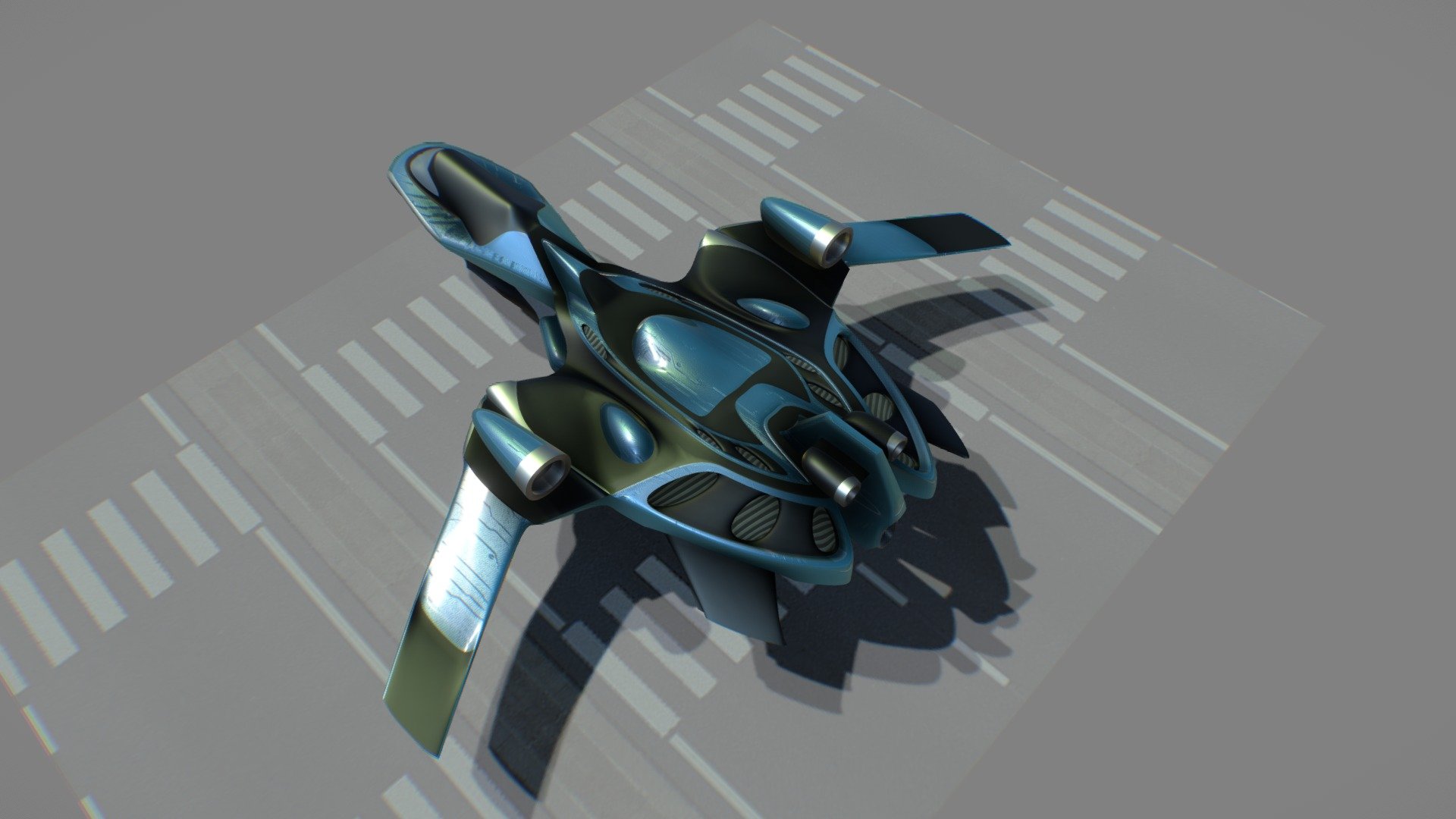 Conceptual Flying Platform - 3D model by VertaScan [cf84be1] - Sketchfab