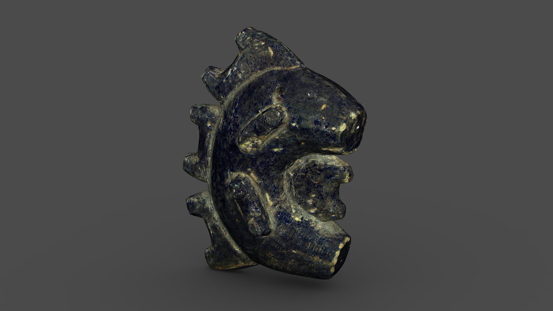 子持勾玉 Comma-shaped bead with smaller beads - 3D model by 栃木県埋蔵文化財センター ...