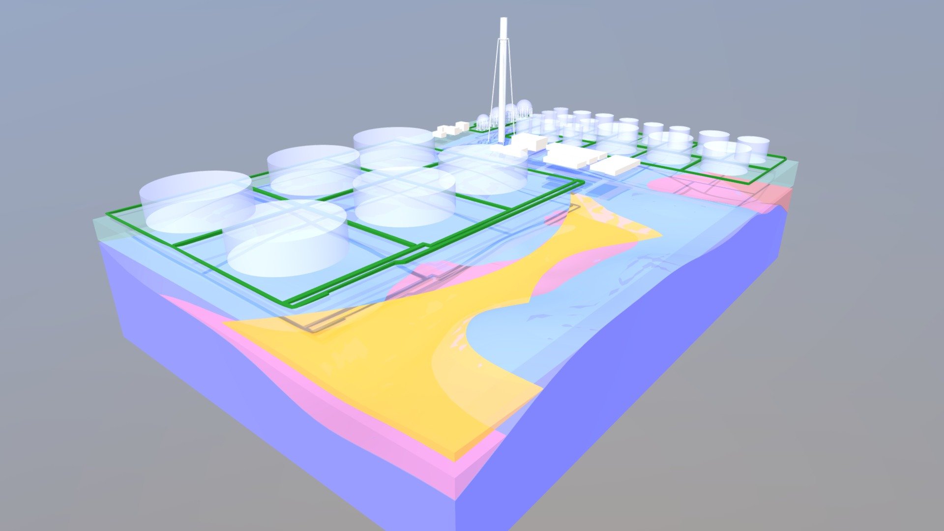 Oil Plant - 3D model by 3D Geological Analysis Technology Consortium ...