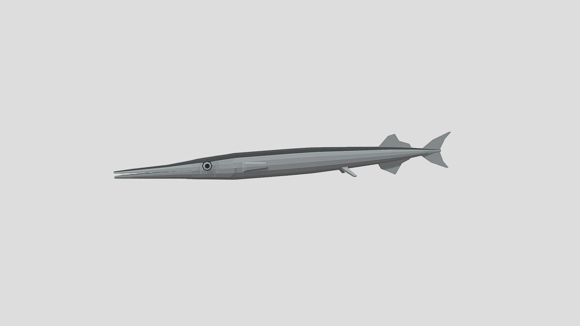 Low Poly Cartoon Garfish - Buy Royalty Free 3D model by chroma3d ...