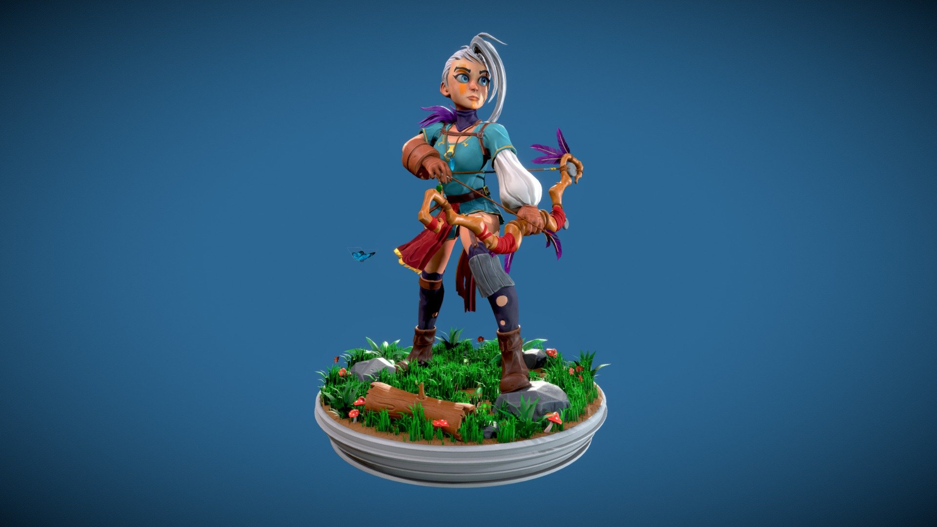 Character Stylized - Pam - 3D model by Mamba_Negra [cf87038] - Sketchfab