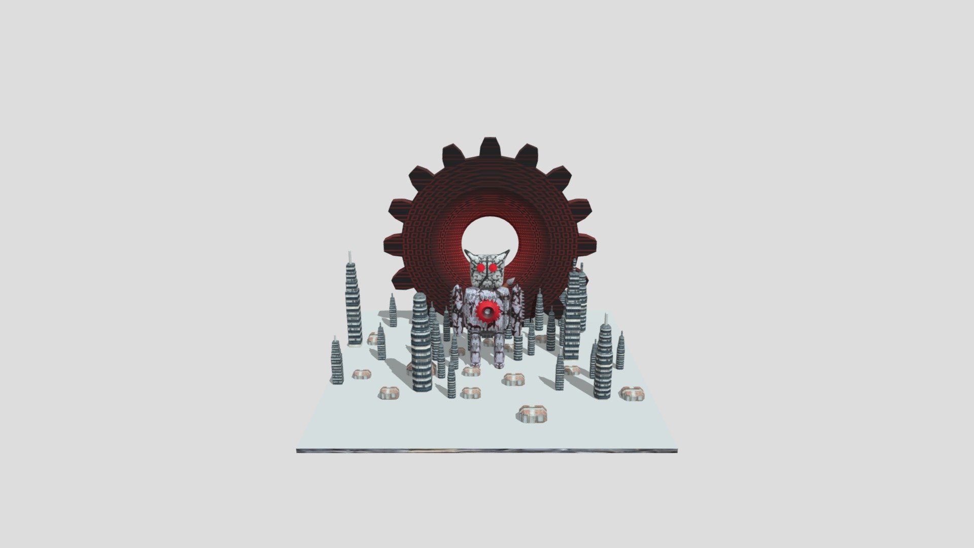 Robot In the City - 3D model by Jacob Granados (@10851807) [cf870f5 ...