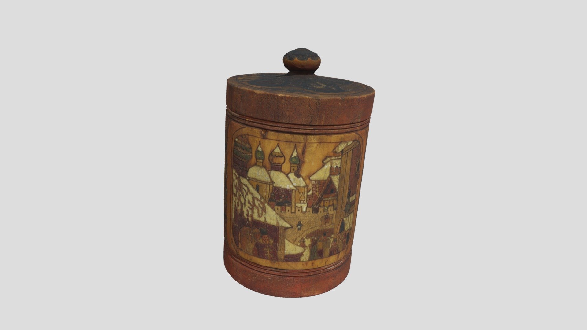 Wooden container - 3D model by Direct Dimensions (@dirdim) [cf8ca3a ...