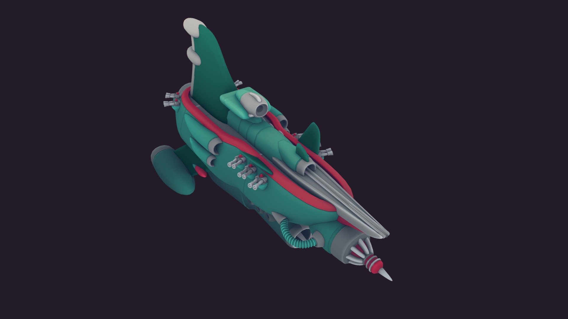 Galactic Defenders - Cruiser - 3D model by Renham - Camilo Rojas ...