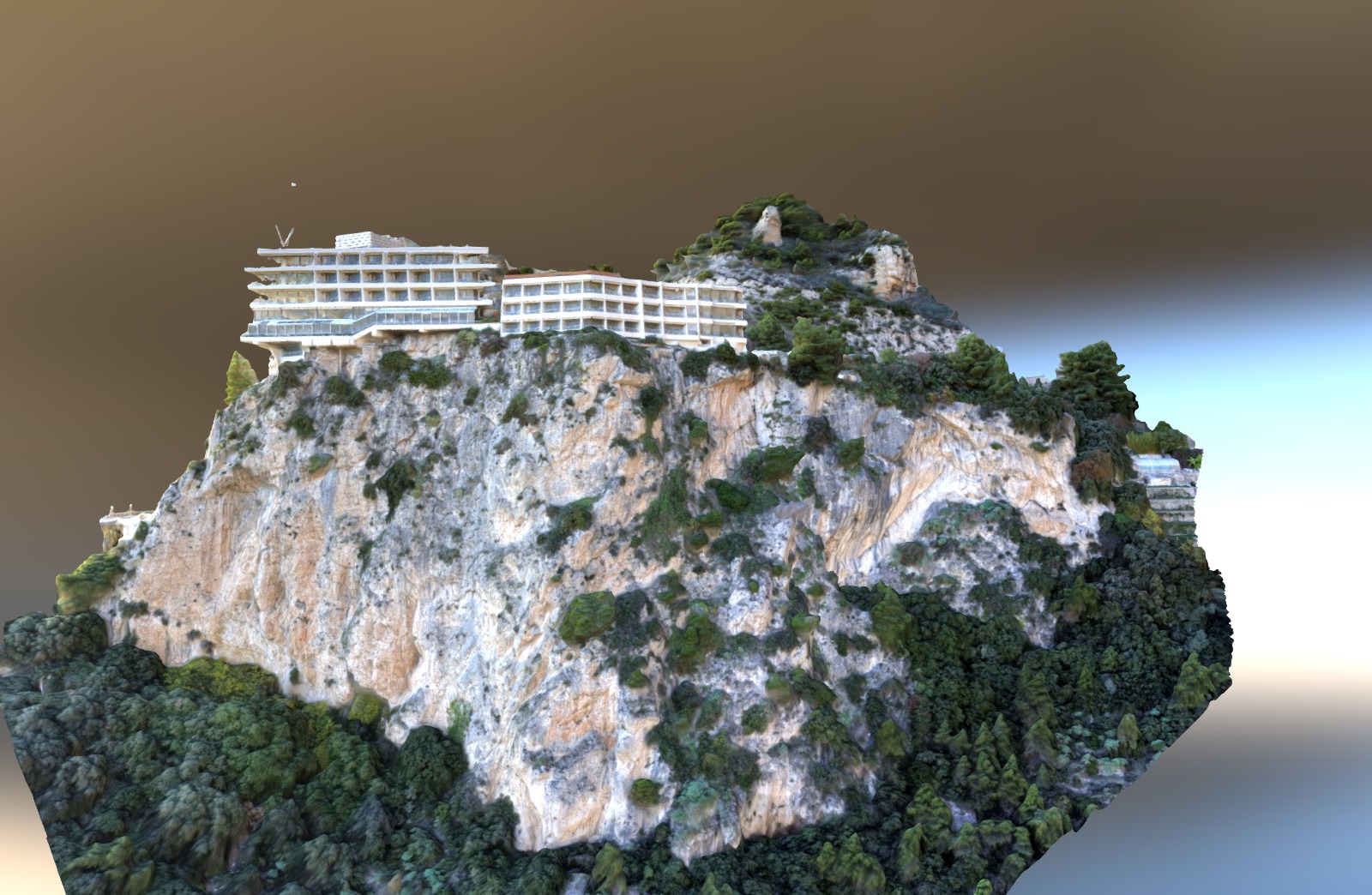 Falaise du Vista Palace Hotel - 3D model by FLYING EYE (@flyingeye.fr ...