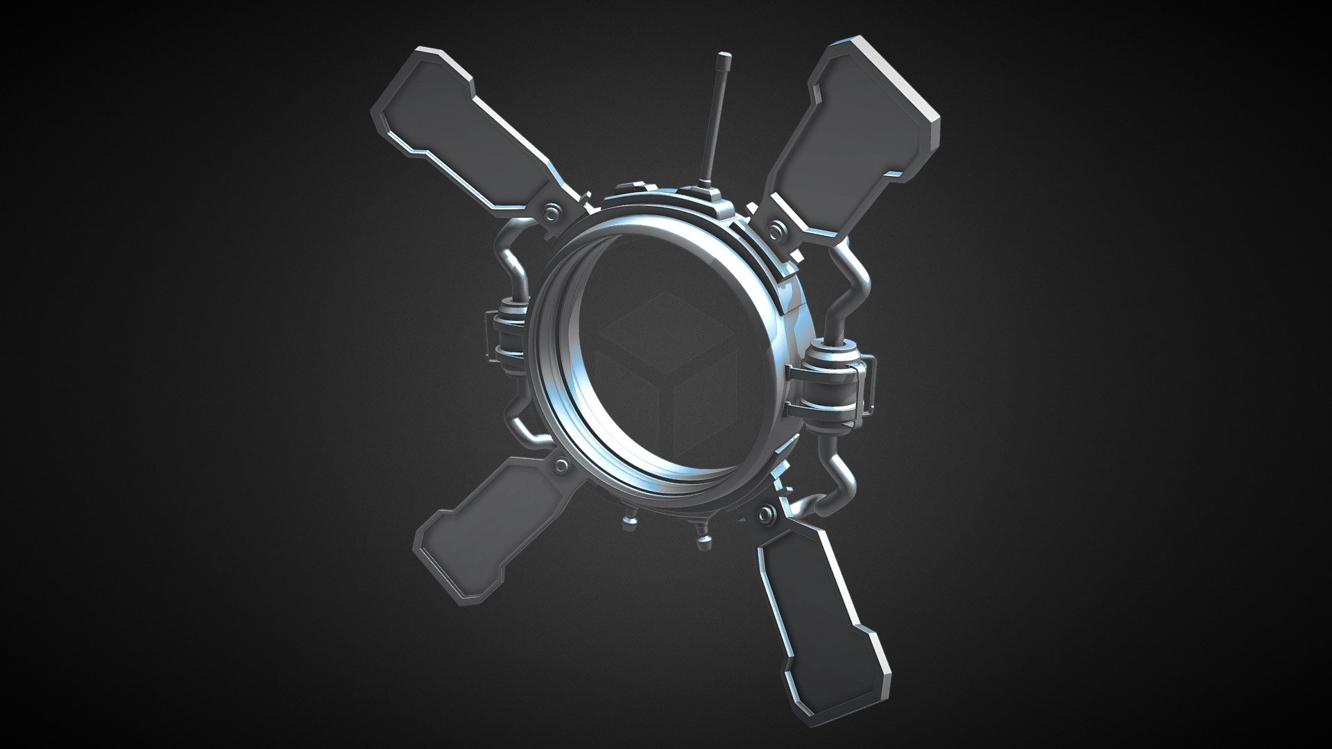 GraviLow 310H (sci-fi space booster) WIP - 3D model by NikiYani ...