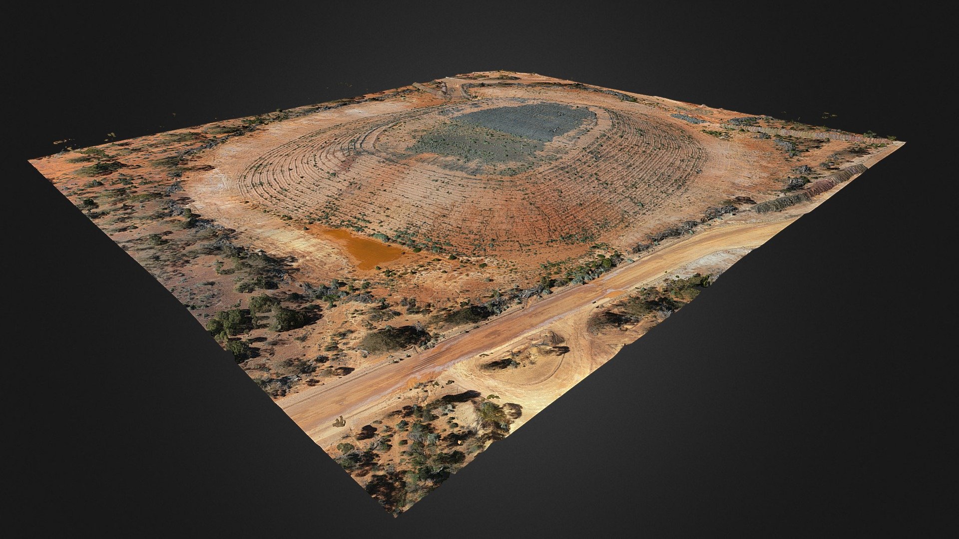 Waste Rock Dump 3D Model - 3D model by Terra Drone Australia (@C4DIntel ...
