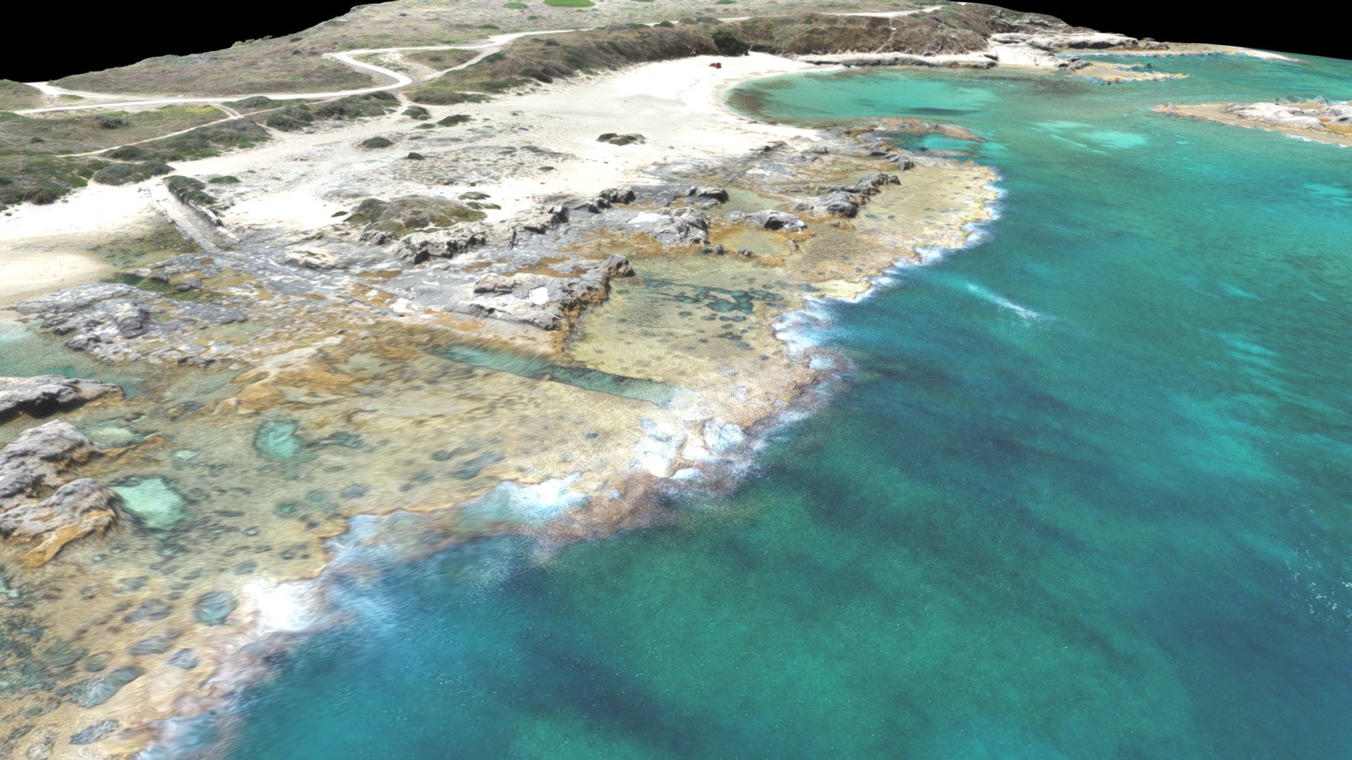 "Channels" and "Slipways" Tel Dor, Israel - 3D model by QICCAS [cf8fea6 ...