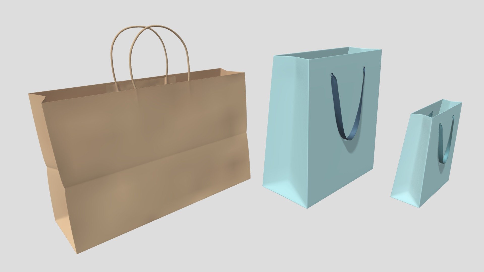 Shopping_bags - 3D model by Solid Polygons (@freelancer.artist14 ...
