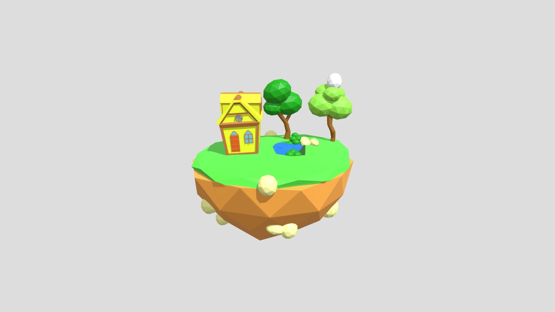 Low poly home - 3D model by shoir_13 [cf92345] - Sketchfab