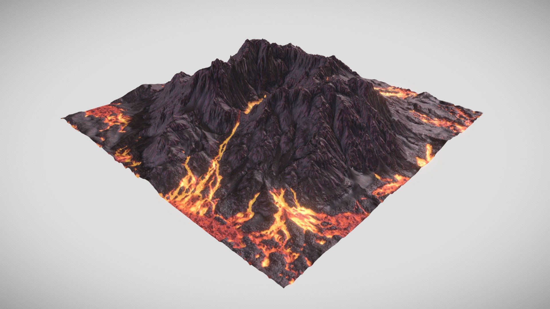 Volcano V1 - Download Free 3D model by JayT3D (@beardyjosh) [cf92d35 ...