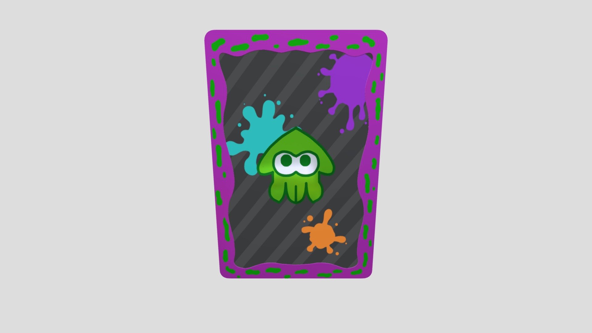 Splatoon Card - 3D model by jpullam1 [cf95a8f] - Sketchfab