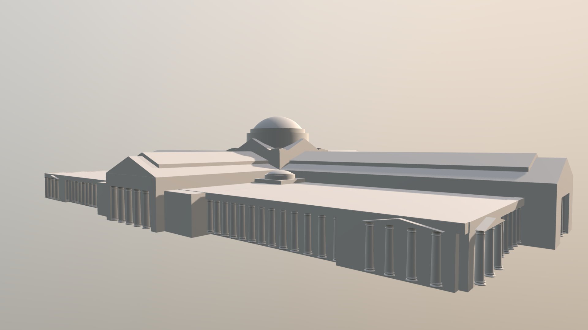 Chicago Museum of Science and Industry - 3D model by Nile (@nilem ...
