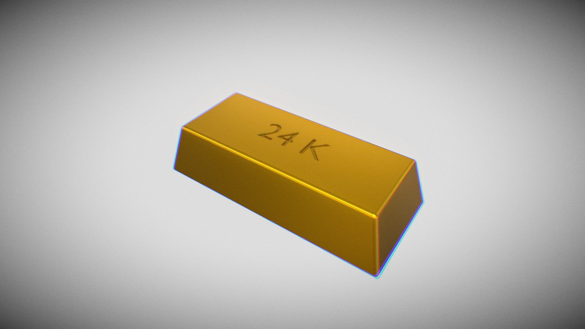 24 Karat Gold Bar - Download Free 3D model by CG Robot (@cgrobot) [cf971cc] - Sketchfab